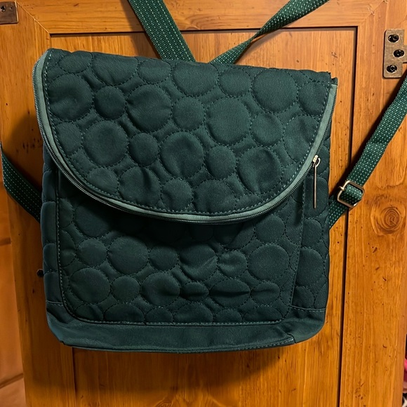 thirty-one | Bags | Thirty One Vary You Quilted Dot Backpack Purse In ...